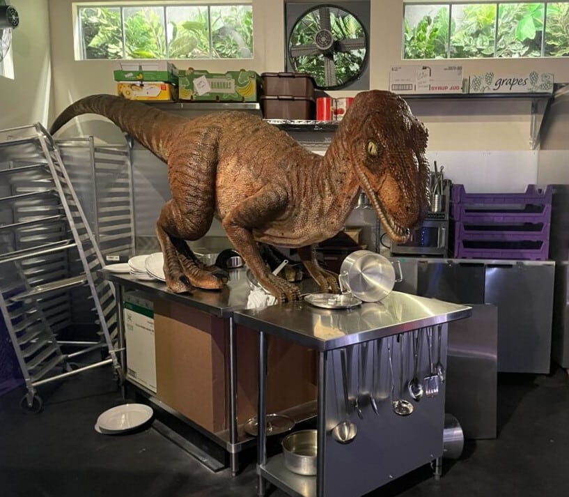 jurassic park 30th anniversary tribue store 2nd room raptor | Pirates ...