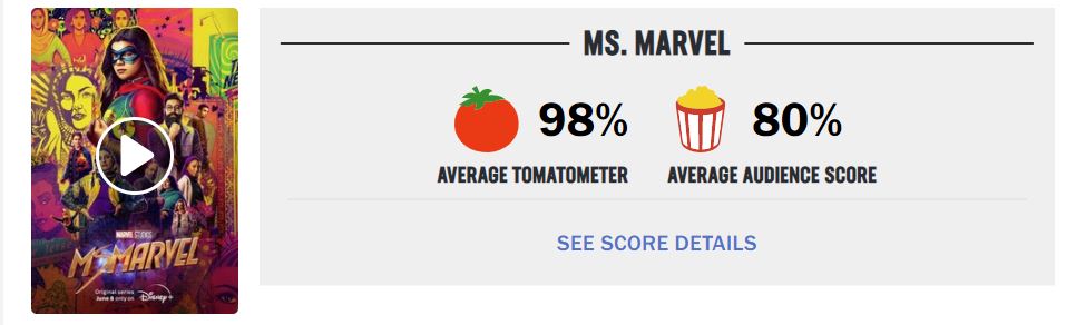 ms-marvel-rotten-tomatoes | Pirates & Princesses