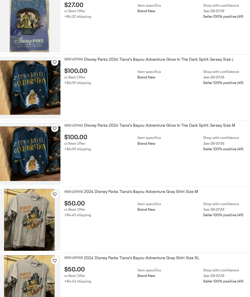 tianas-bayou-adventure-merch-ebay-2 | Pirates & Princesses