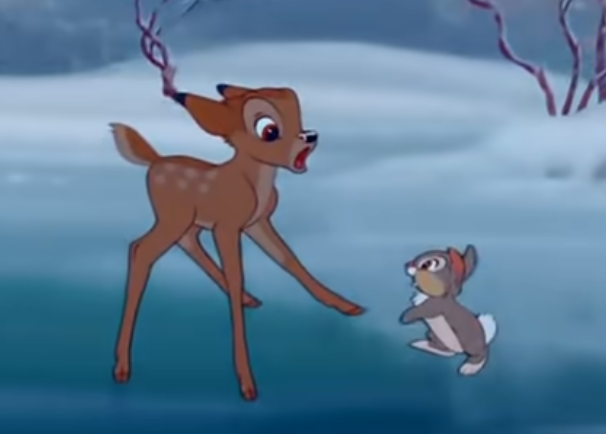 Bambi And Thumper On Ice