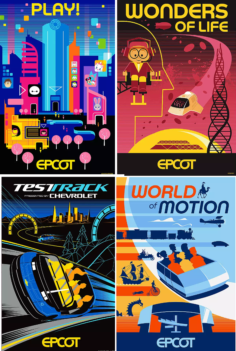 Shop Disney Now Has Four New Limited Edition EPCOT Posters Available