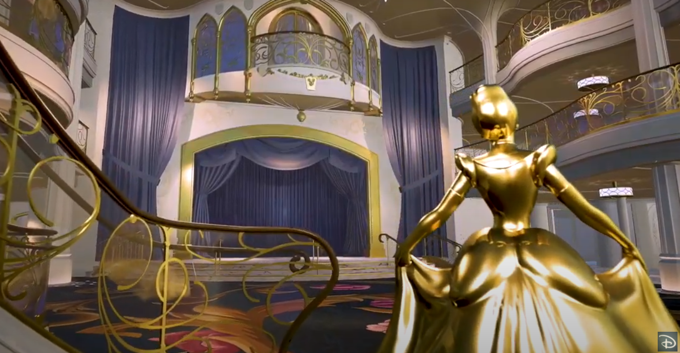 the-grand-hall-stage-disney-wish | Pirates & Princesses