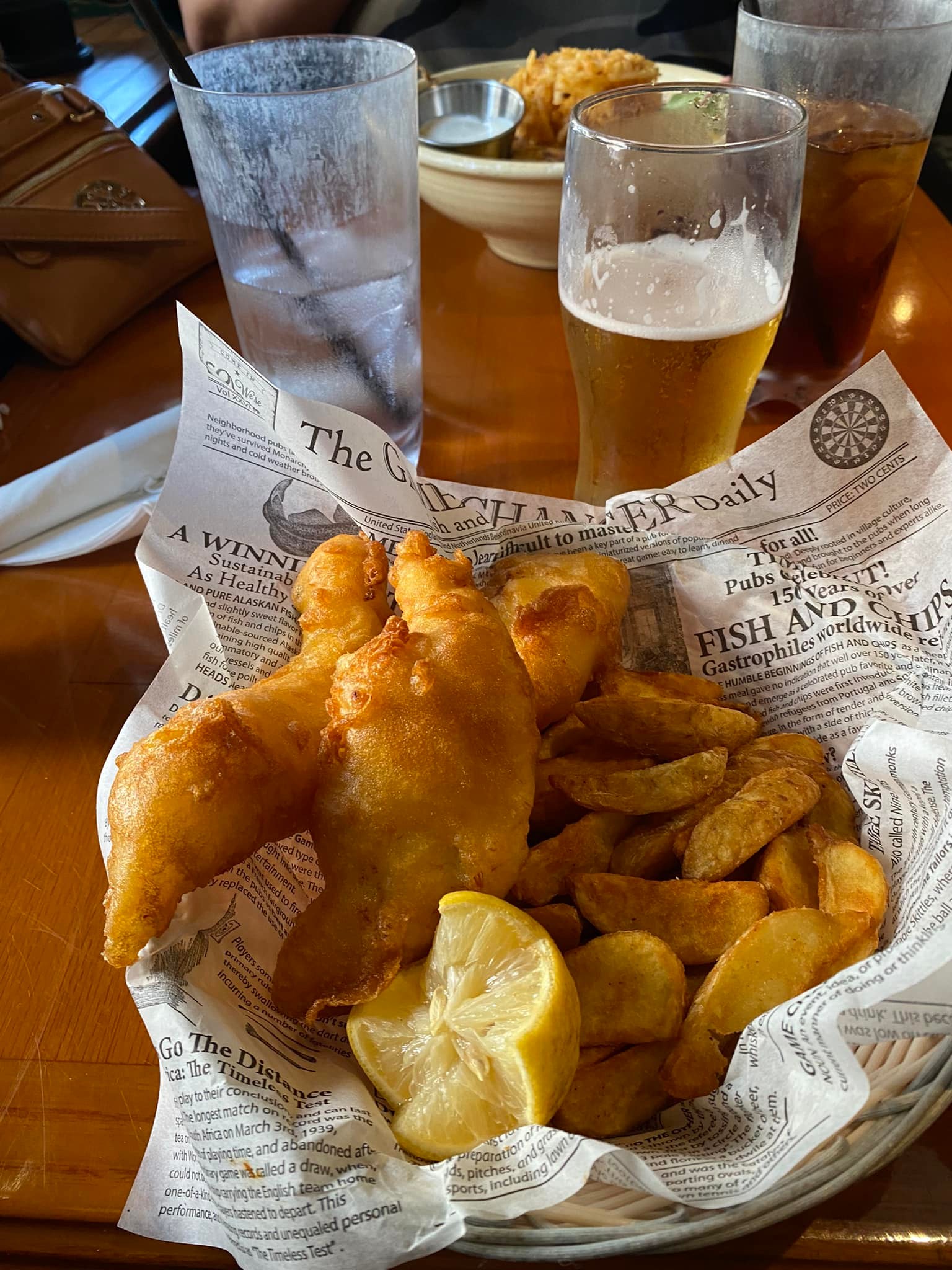 How are the Fish and Chips at Finnegan’s in Universal Studios Florida?