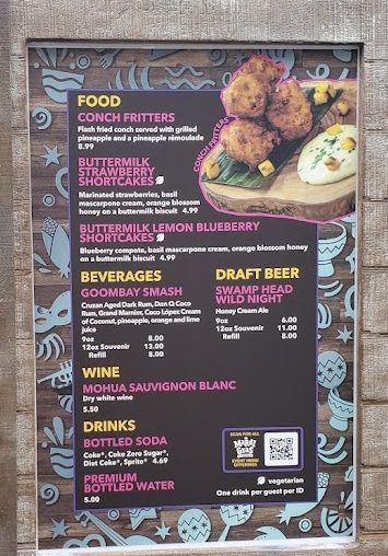 kings cross menu #2 | Pirates & Princesses