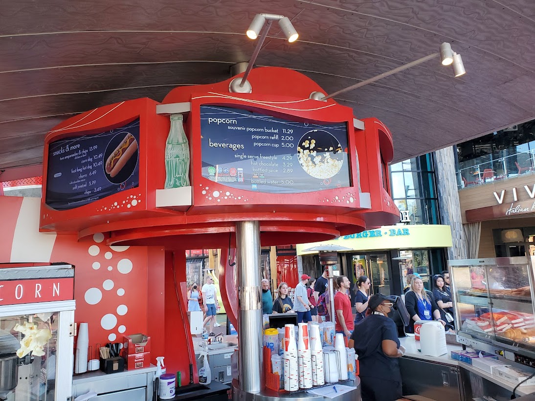 Coke Kiosk in Universal Orlando CityWalk