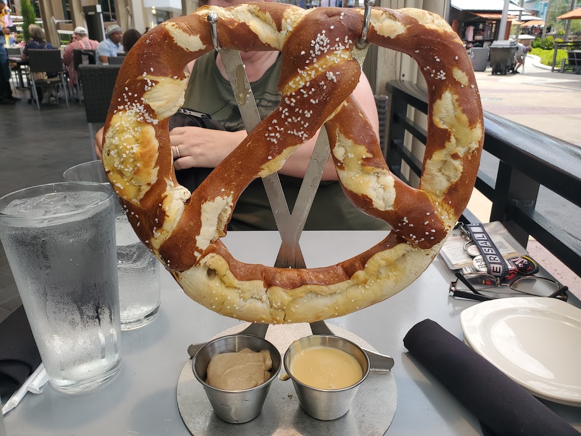 NBC Sports Grill and Brew Large Soft Pretzel aka The "Crucified Pretzel ...