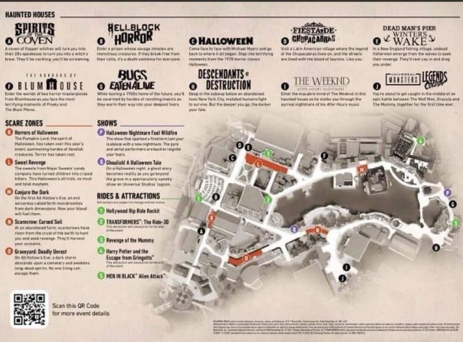 hhn map | Pirates & Princesses