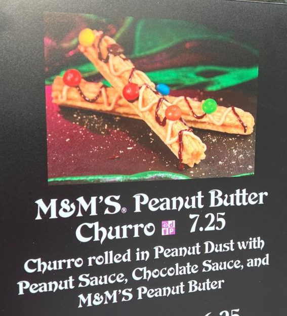 m&m churro mneu board | Pirates & Princesses