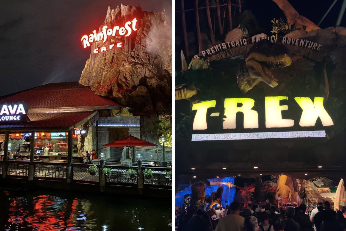 Rainforest Café and T-Rex Café Offering Buffet with Santa Claus Events