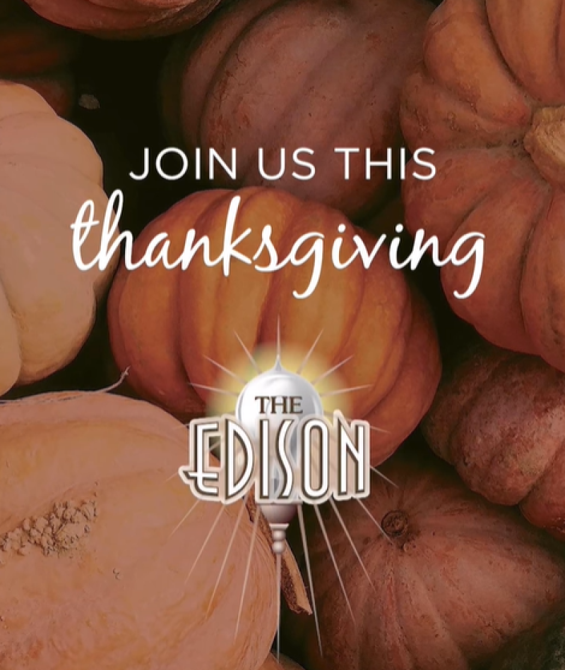 The Edison Will Host A "Thanksgiving Feast" at Disney Springs