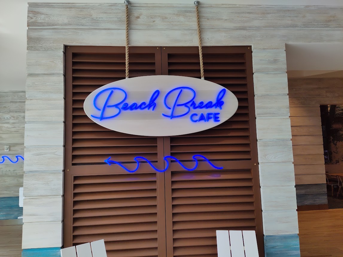 sign beach break cafe | Pirates & Princesses