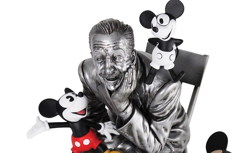 This Statue Celebrates 100 Years Of Walt Disney, Mickey Mouse, and Wonder