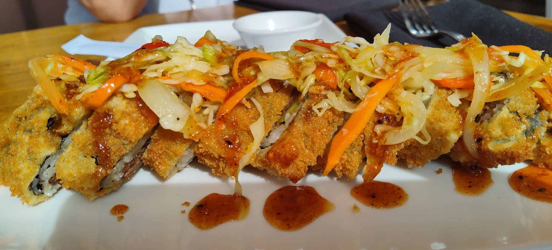 Review: Mardi Gras Kye Marn Roll The Cowfish Burger & Sushi Bar ...