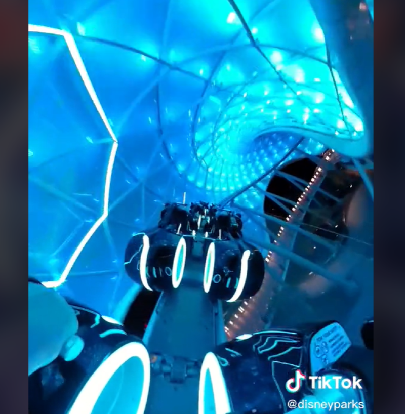 Disney Offers Nighttime POV of Tron Lightcycle Run