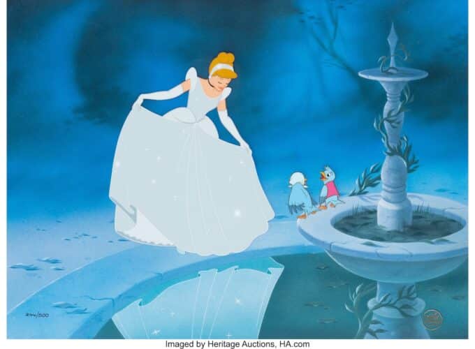Celebrating-100-Years-of-Disney-Auction-Cinderella-Cel-Image-courtesy ...