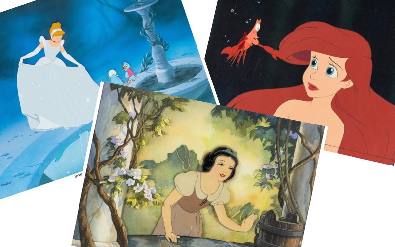 100 Years Of Disney Auction Offers Original Cels From Little Mermaid ...