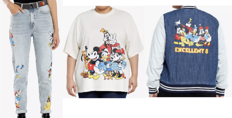 Mickey Mouse and Friends Pieces Available at Hot Topic