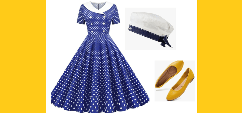 Disney Bounding Look: Donald Duck Dress Version