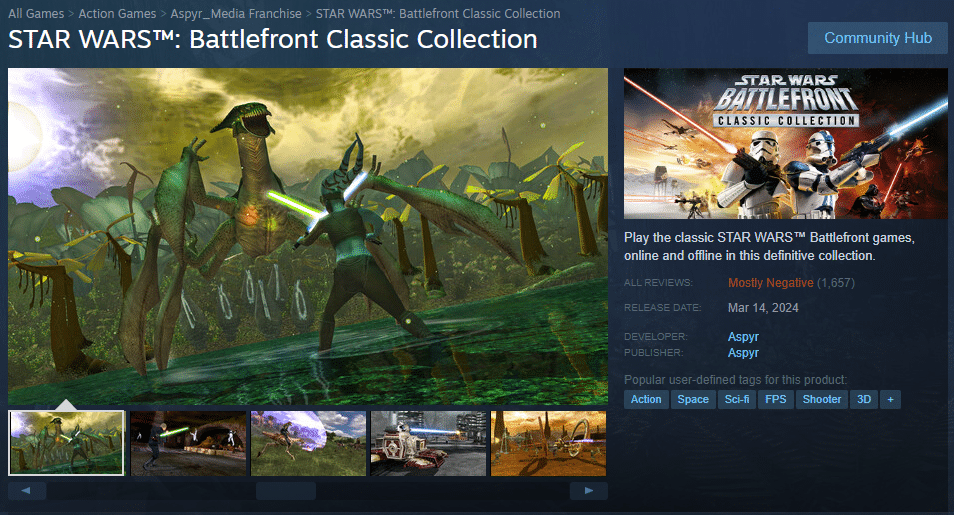 'Star Wars: Battlefront Classic Collection' Launches With Few Servers ...