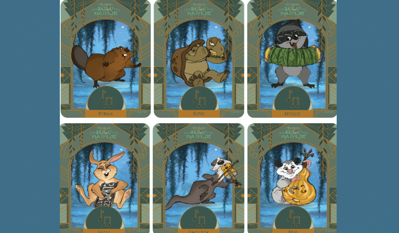 Disney Introduces Some of the Critters Of Tiana's Bayou Adventure