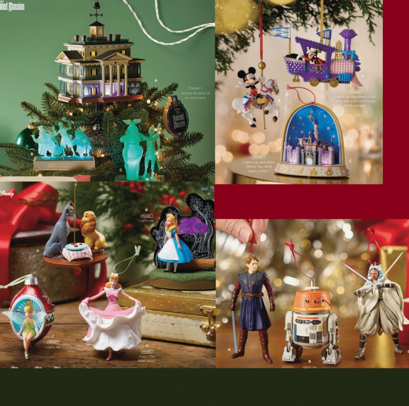 Disney Hallmark Ornaments Including New Haunted Mansion, Headless ...