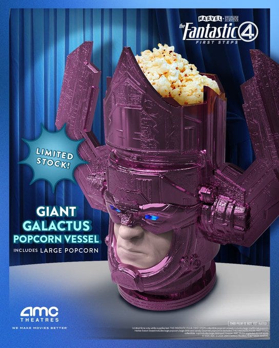 Fantastic Four Galactus, H.E.R.B.I.E., Thing, Popcorn Buckets and More Revealed
